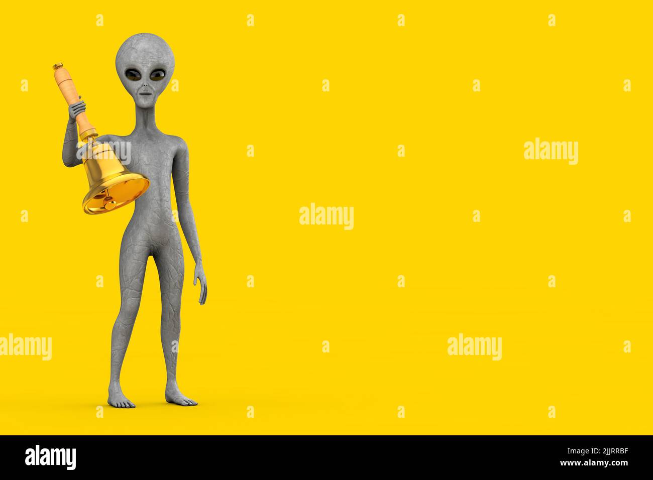 Scary Gray Humanoid Alien Cartoon Character Person Mascot with Vintage ...