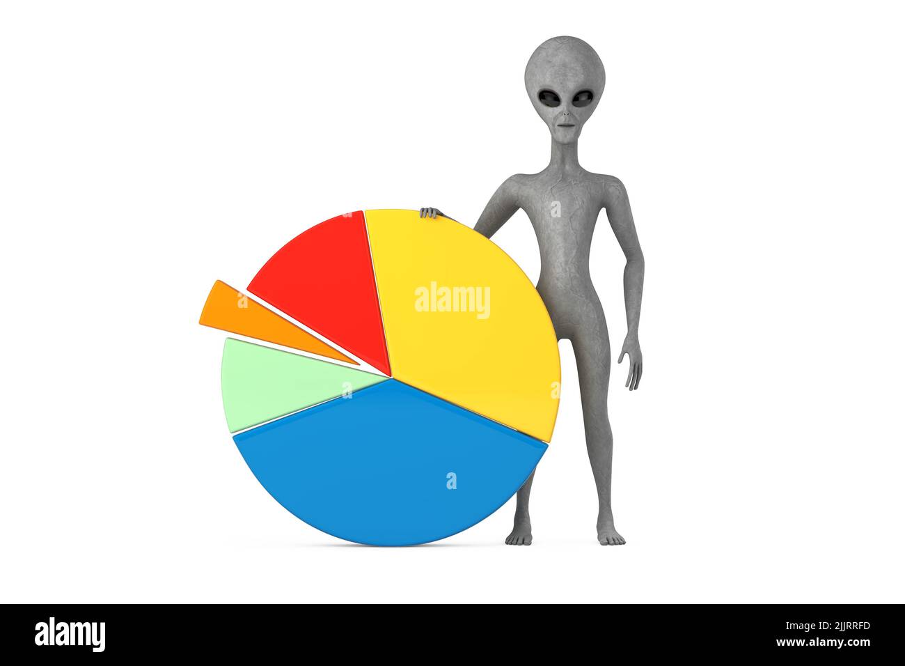 Scary Gray Humanoid Alien Cartoon Character Person Mascot with Info ...