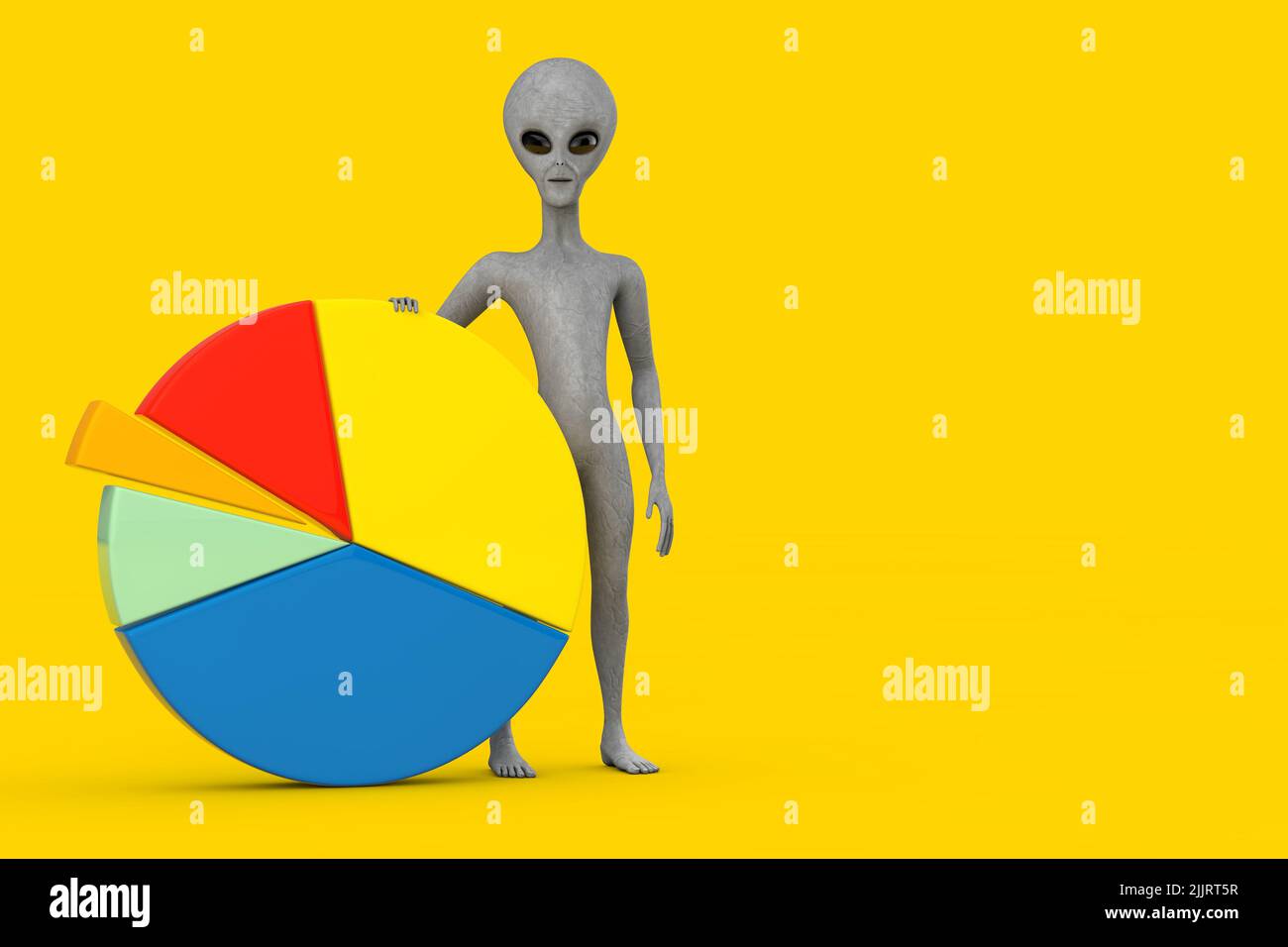 Scary Gray Humanoid Alien Cartoon Character Person Mascot with Info ...