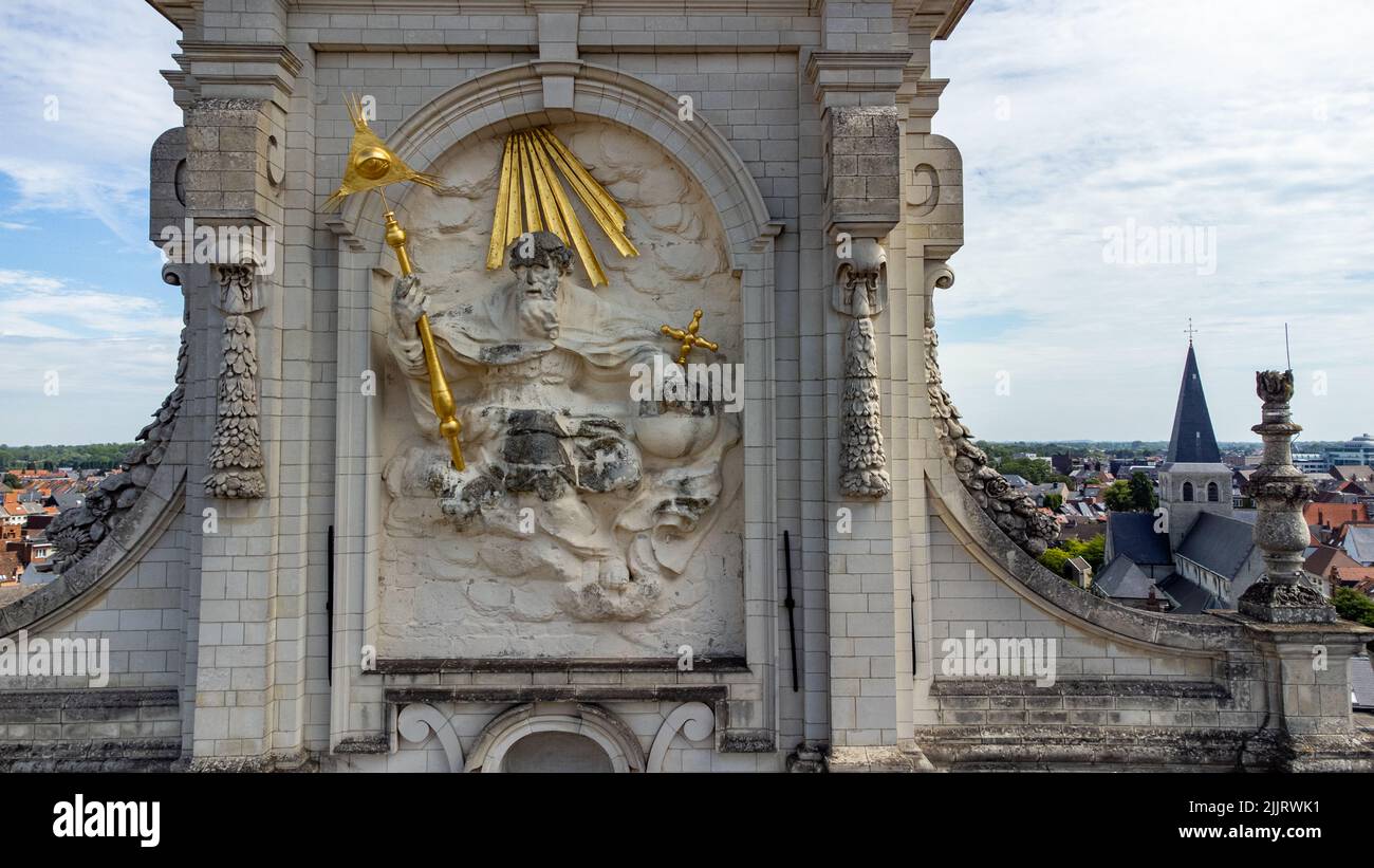 Mechelen, Malines, Antwerp, Belgium, 13th of June, 2022, Details of St ...