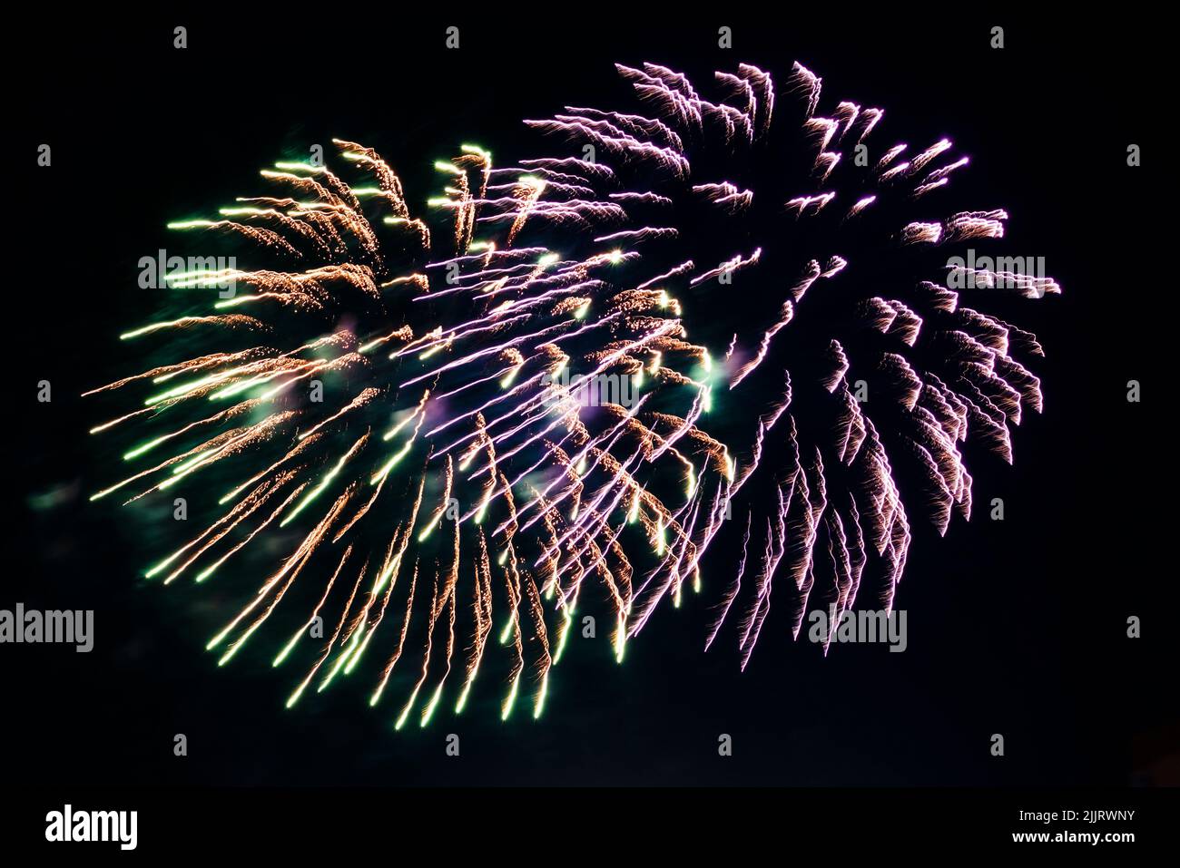 Explosion of colors for background. National holiday with fireworks of ...