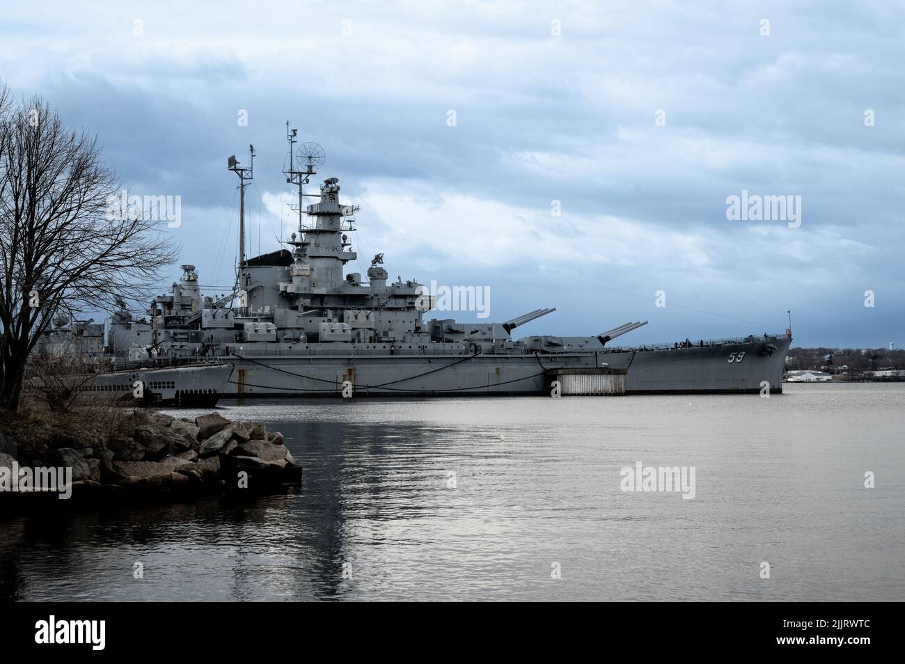 The USS Joseph P. Kennedy Jr destroyer in Battleship Cove Museum, Fall ...