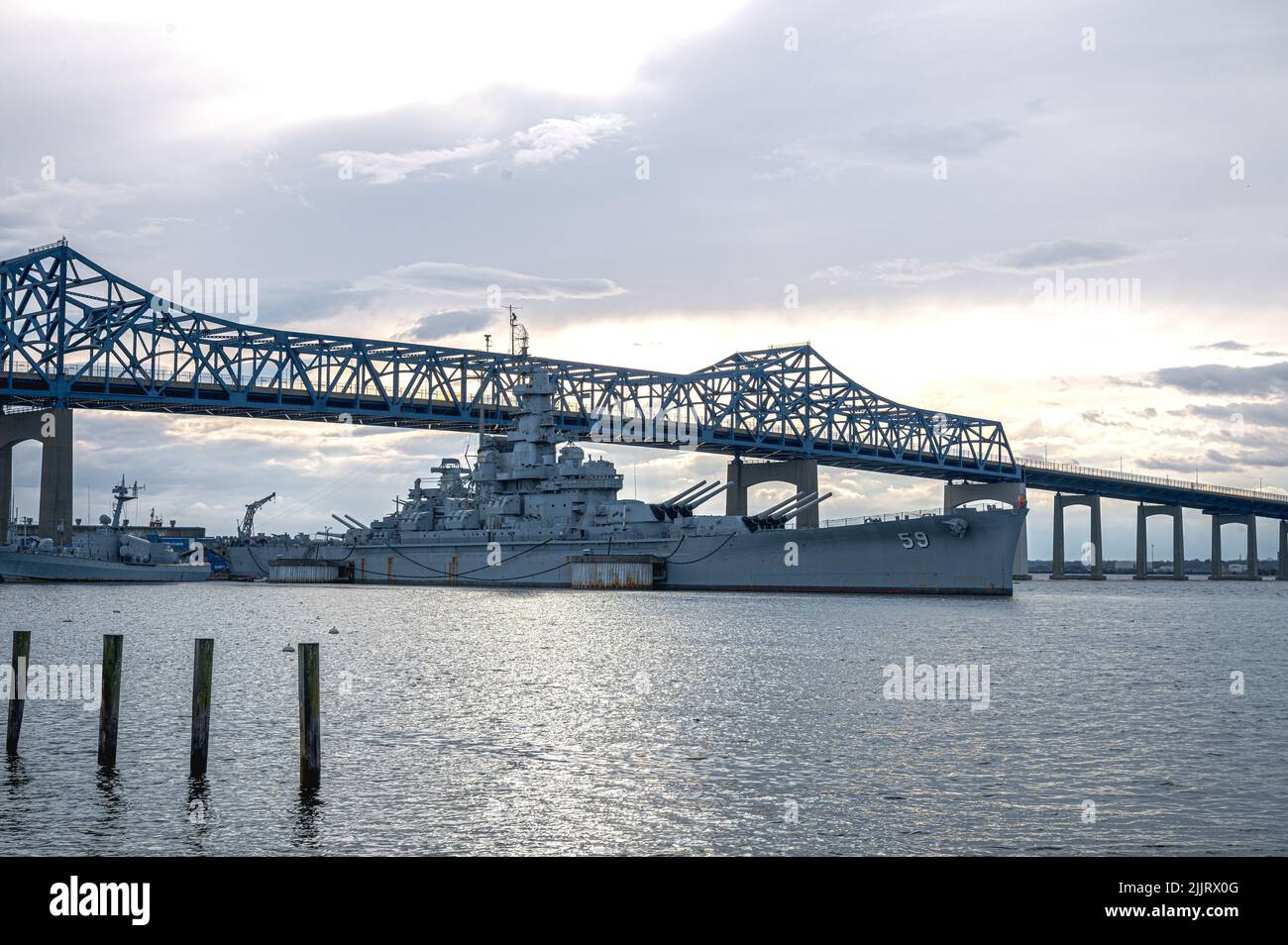 A beautiful view of the Battleship Cove Museum in Fall River ...