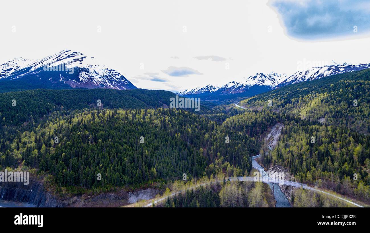 Aerial view on alaska hi-res stock photography and images - Alamy