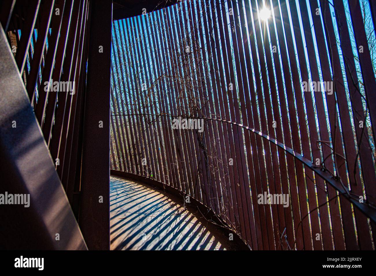 The observatorium Spiraling Lookout Tower interior at the Maximapark ...