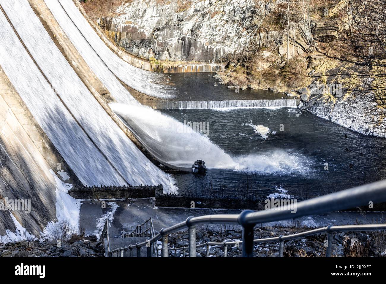 The details of the bridge of the Prettyboy Reservoir in Maryland Stock ...