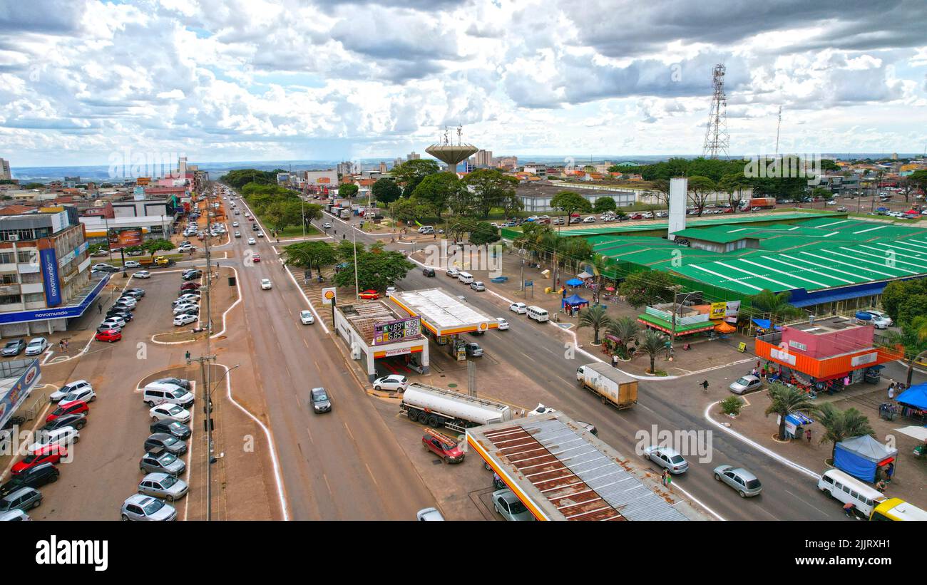 A view to Satellite city center of Ceilandia in Brasilia, capital of ...