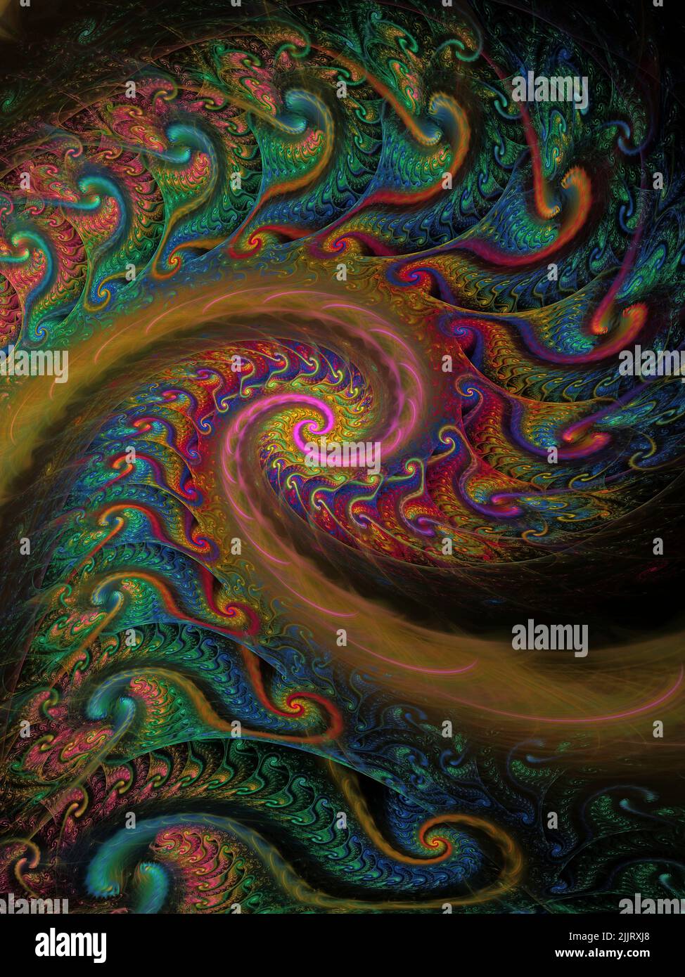 Psychedelic Swirly Pattern Stock Photo - Alamy