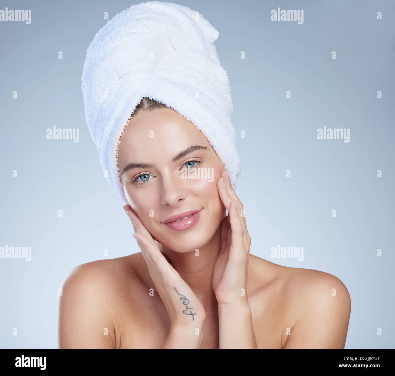 Soft to the touch. Studio portrait of an attractive young woman posing ...