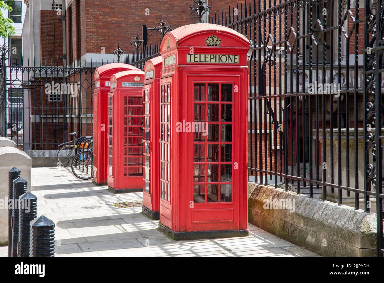 A view of the traditional British red telephone boxes Stock Photo - Alamy A view of the traditional British red telephone boxes Stock Photo - Alamy