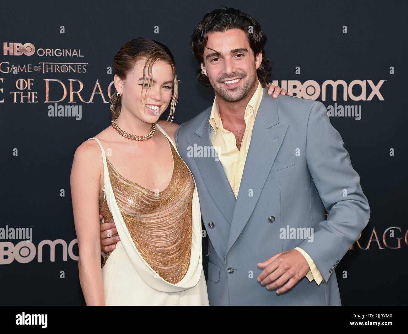 Los Angeles, California, USA. 27th July, 2022. Milly Alcock and Fabien ...