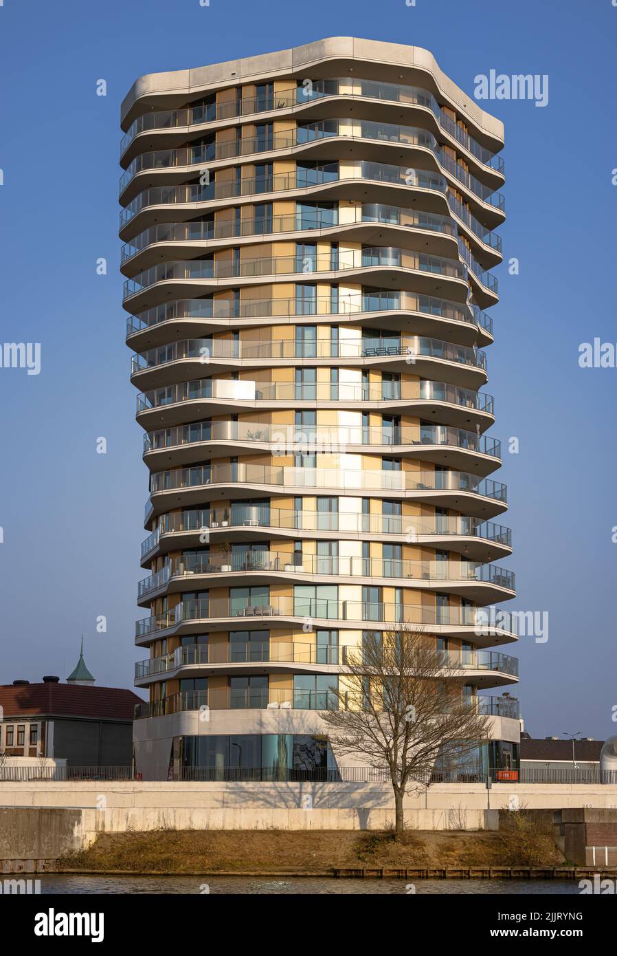 A vertical shot of Manhattan Urban Residences, a Unique shape in ...