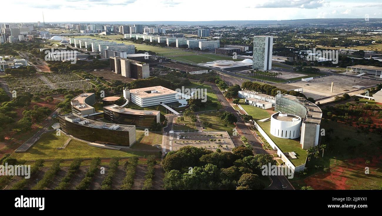 An aerial view of the center of power in Brazil Stock Photo - Alamy