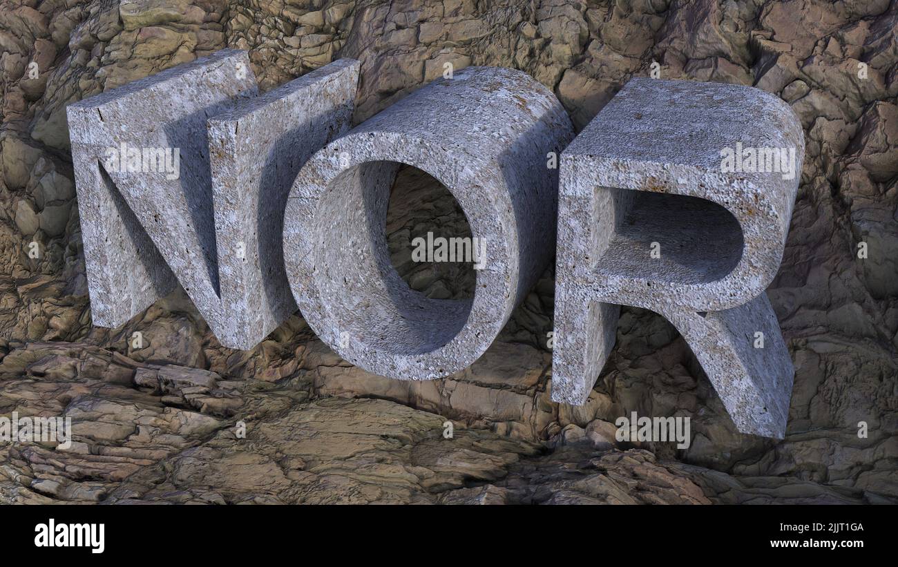 Nor symbol hi-res stock photography and images - Alamy