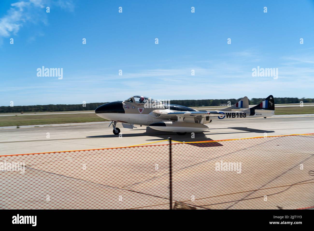 The F16 Jet during Shaw Air & Space Expo 2022 against the blue sky ...