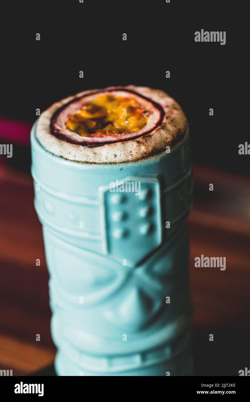 A vertical shot of an exotic cocktail Stock Photo - Alamy