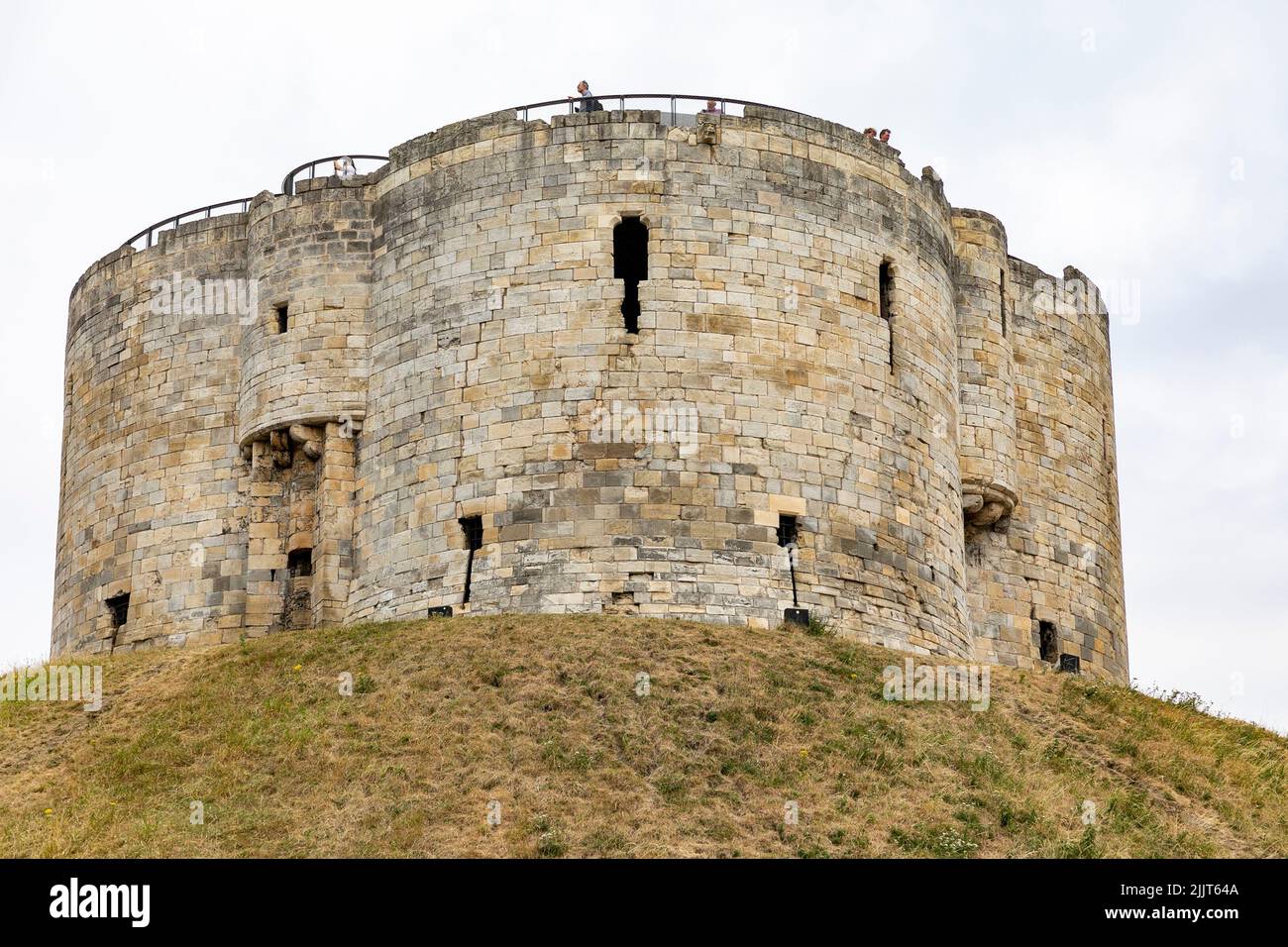 Historic medieval Clifford's tower in York city centre,North Yorkshire ...