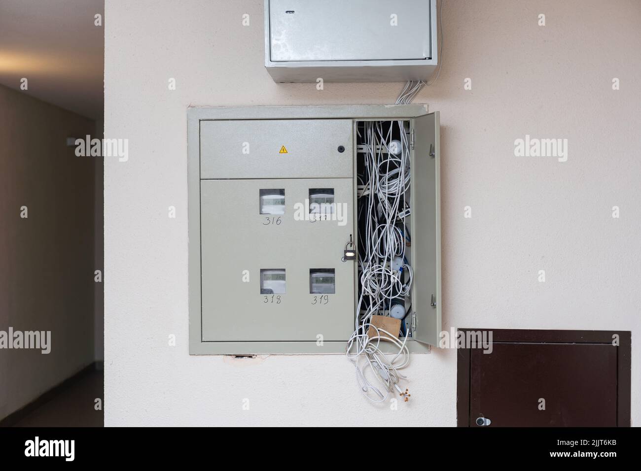 The installation of an electric home shield is carried out with a ...