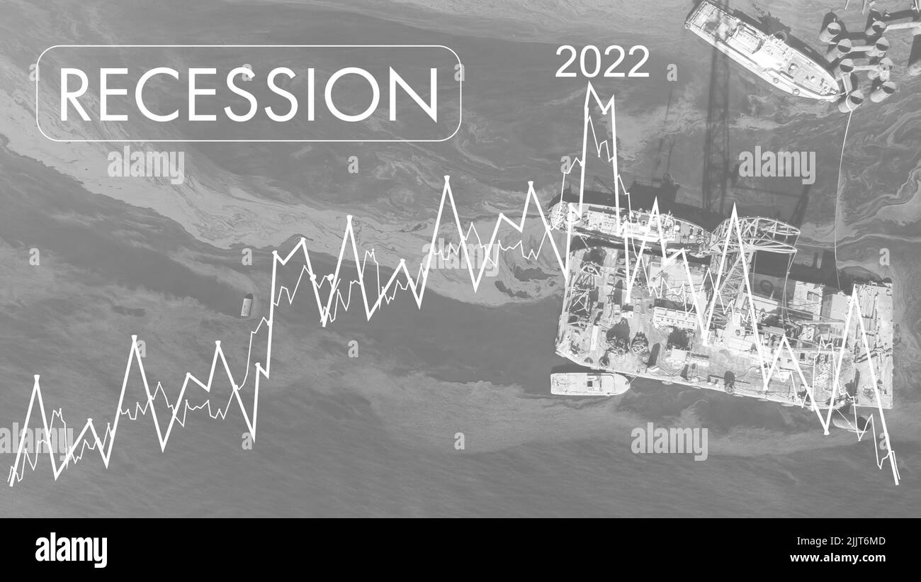 Business losses on the stock market chart concept, Business use pen ...
