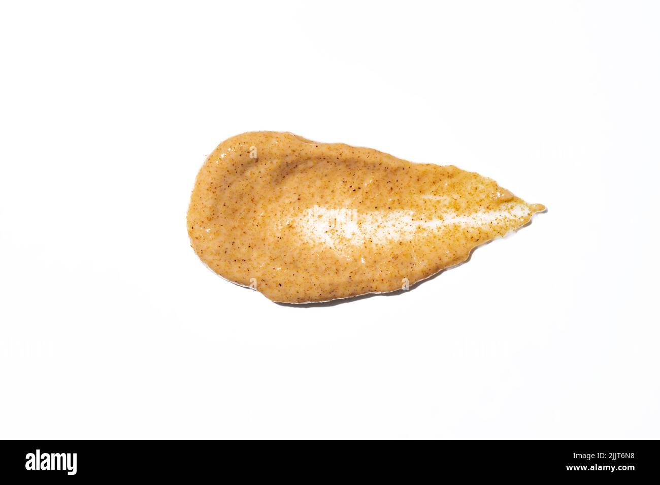 Face cream scrub texture isolated on white background. Exfoliating skin ...