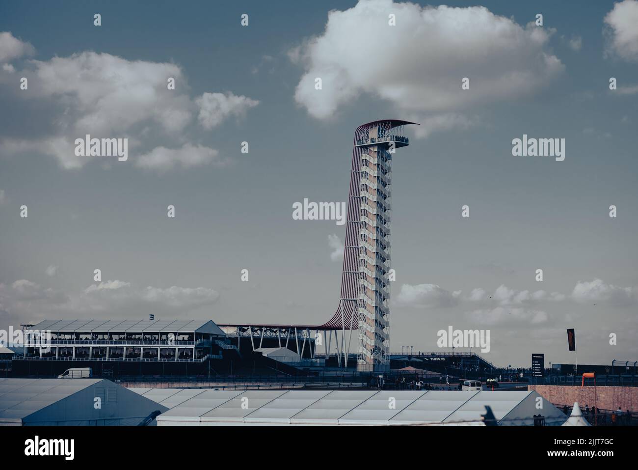 The viewing tower at the 2021 Formula 1 US Grand Prix USGP in Austin ...