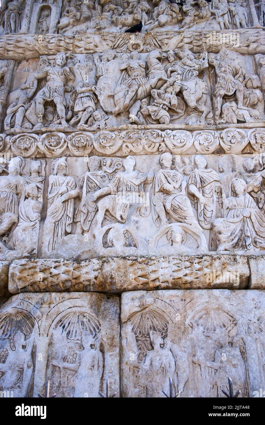 Roman bas-reliefs, Galerus Arch, Thessaloniki, Macedonia, Northern ...