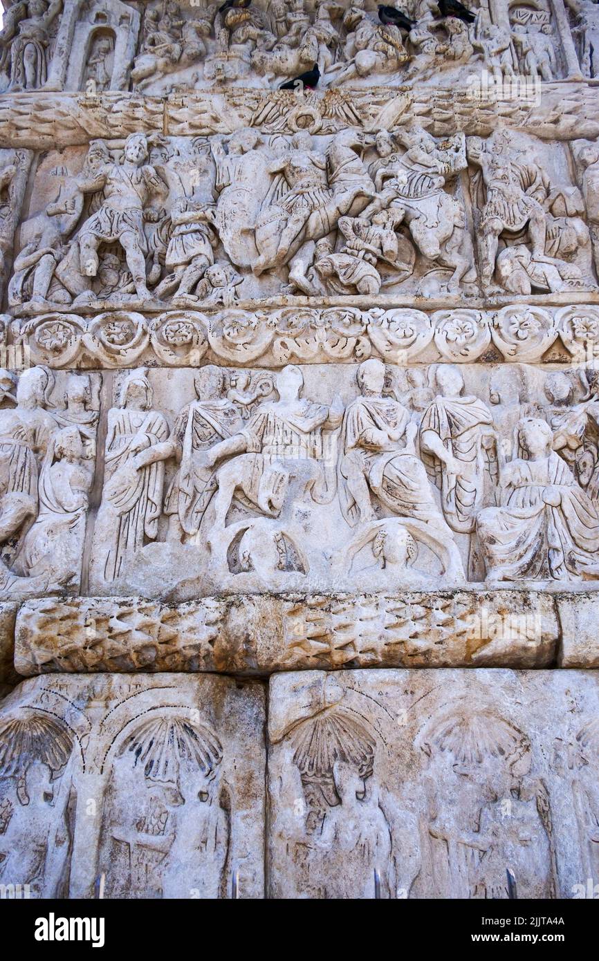 Roman bas-reliefs, Galerus Arch, Thessaloniki, Macedonia, Northern ...