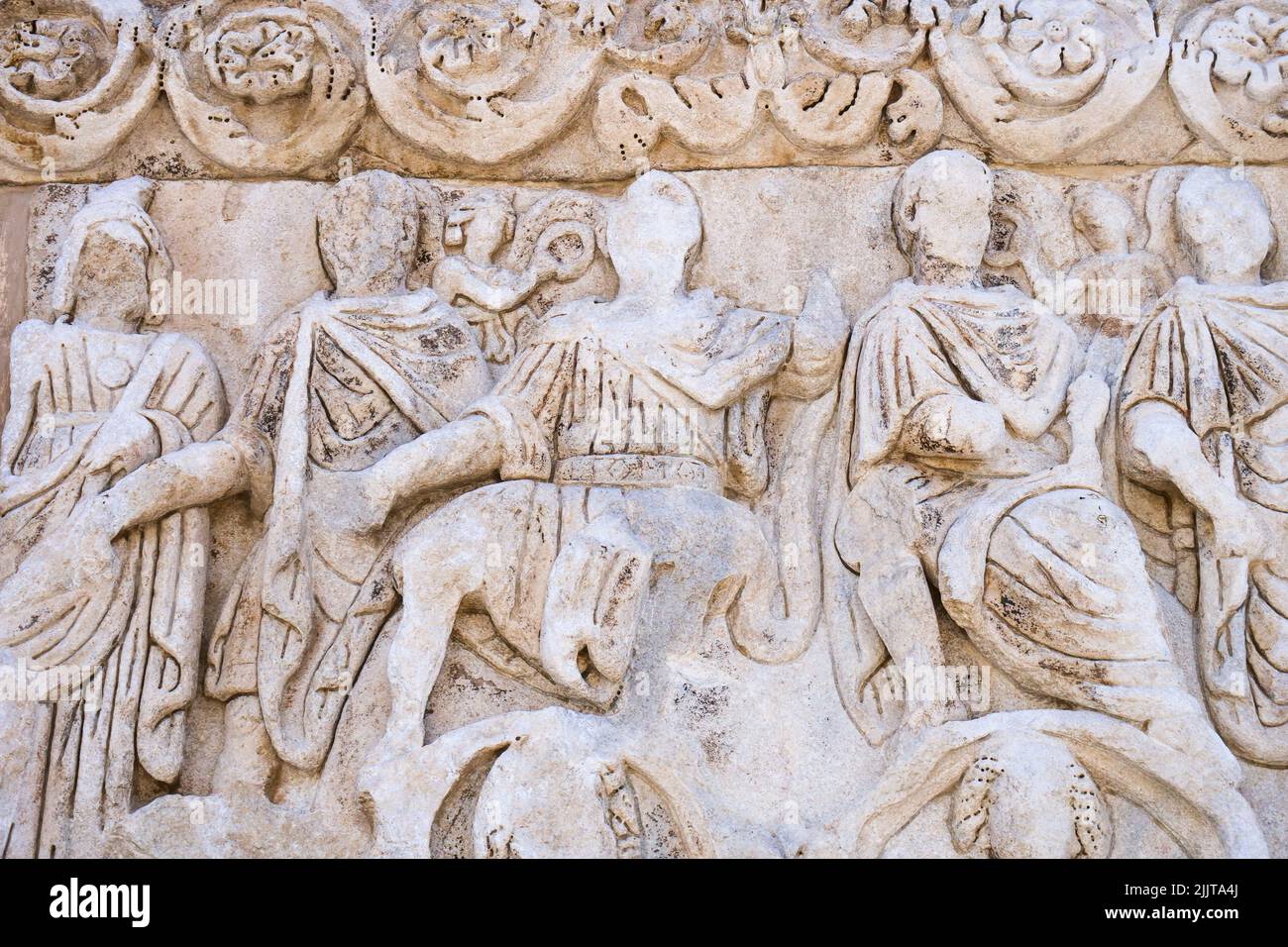 Roman bas-reliefs, Galerus Arch, Thessaloniki, Macedonia, Northern ...