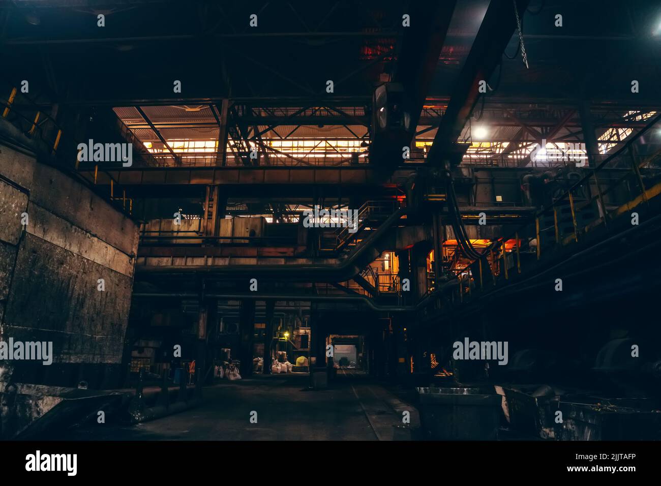 Dark Warehouse Interior