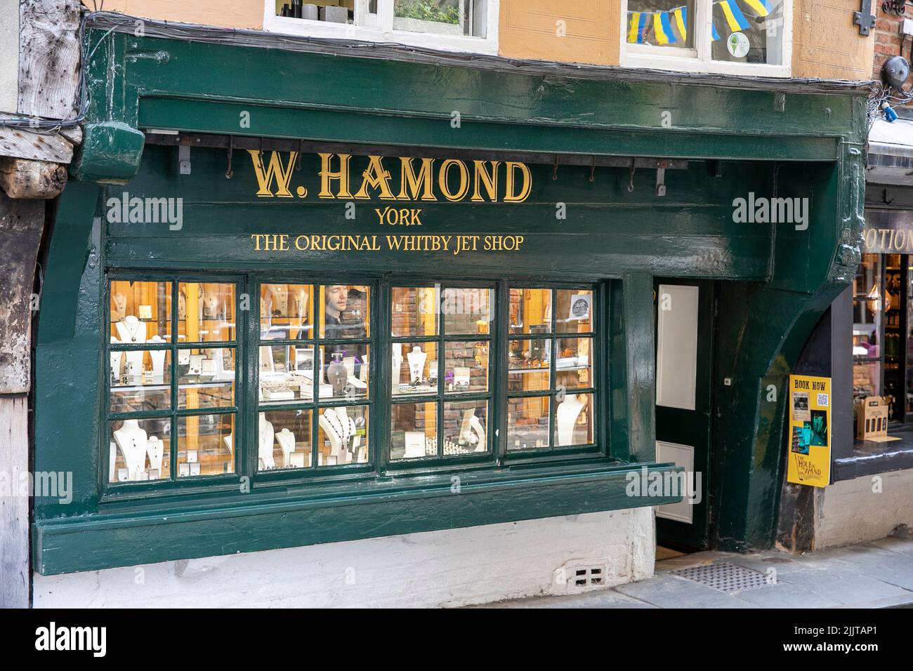 W Hamond Whitby jet store shop in the Shambles,York,England selling ...