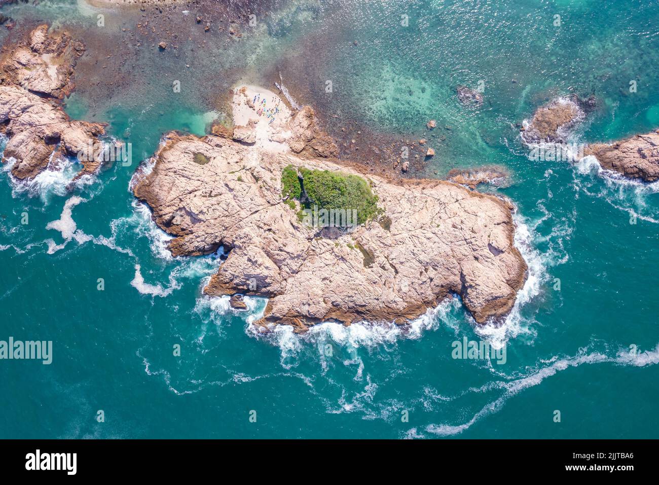 Aerial rocky coast waves hi-res stock photography and images - Alamy