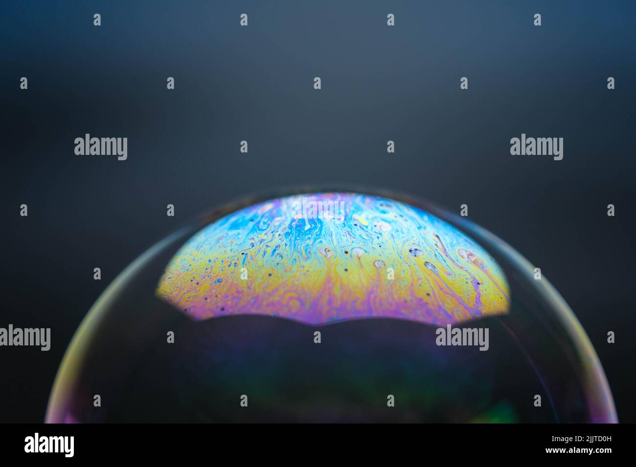 Beautiful soap bubbles animation graphics on black background. Abstract ...