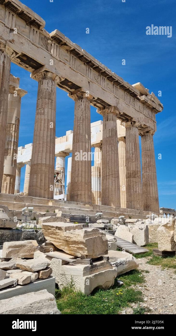 The Parthenon temple ruins in Athens, Greece Stock Photo - Alamy