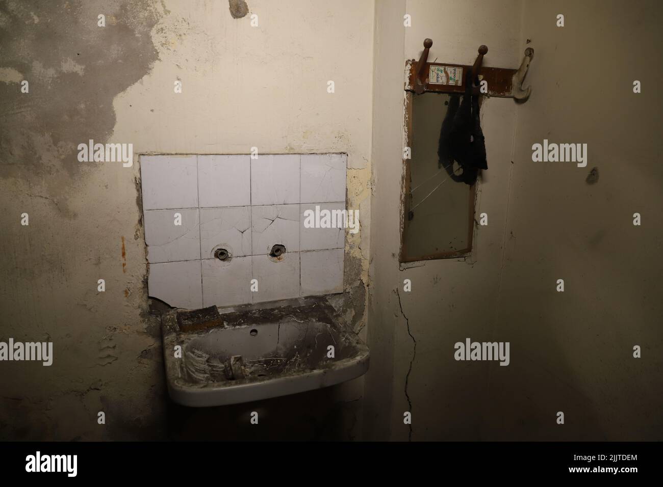 ISTANBUL, TURKEY - JANUARY 06, 2022: Details in abandoned and forsaken ...