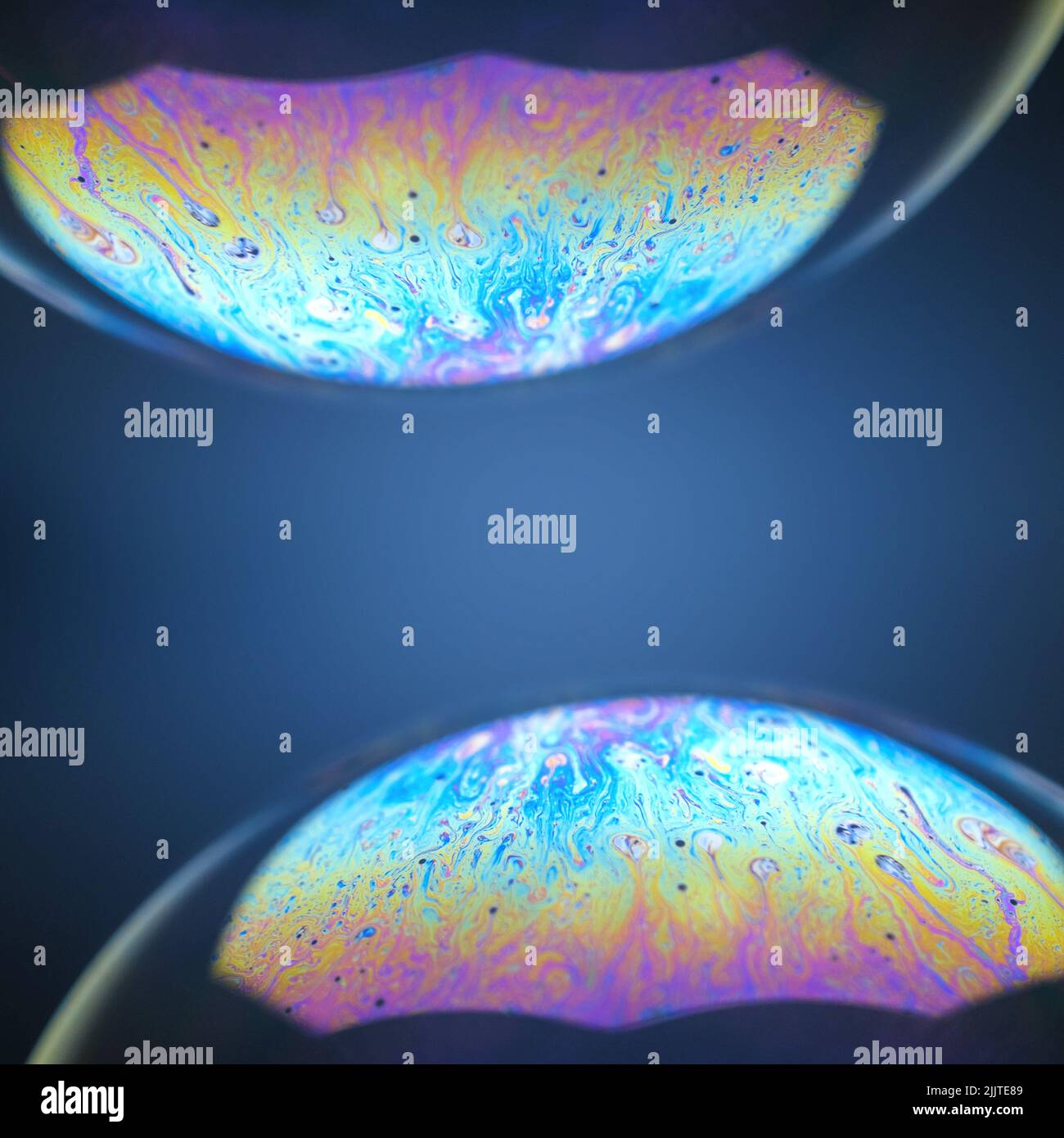 Beautiful soap bubbles animation graphics on black background. Abstract ...