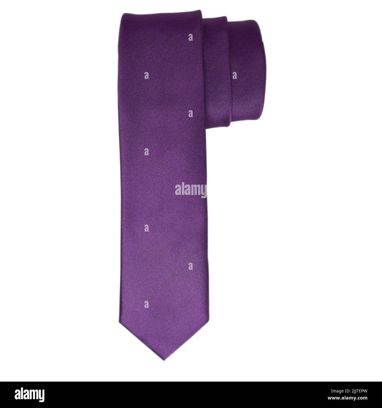 A purple color necktie on white background Stock Photo - Alamy