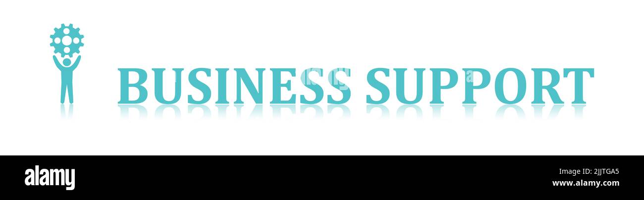 Illustration of a business support concept Stock Photo - Alamy