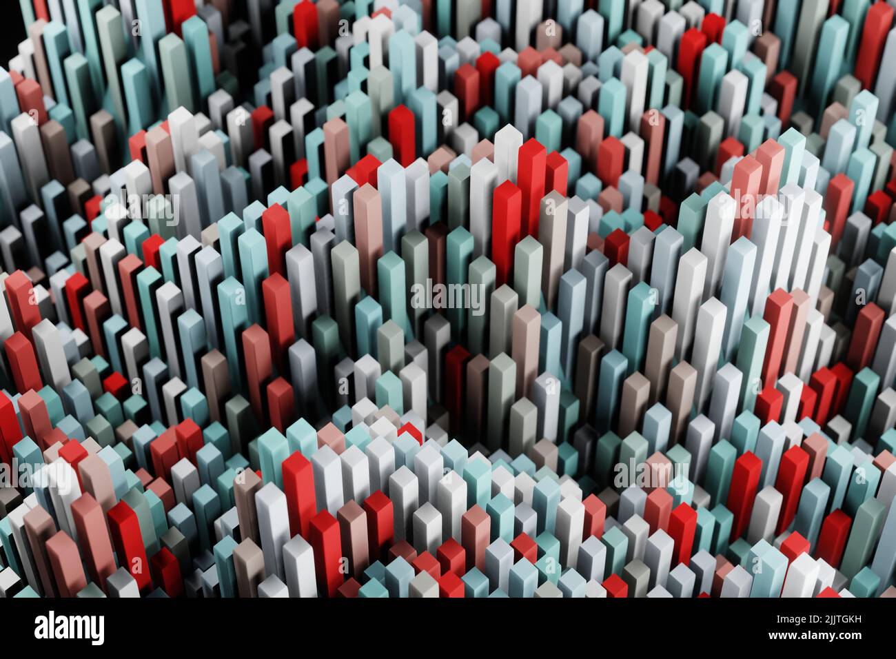 Beautiful Abstract colourful background. Starburst dynamic cube. 3d rendering illustration ...