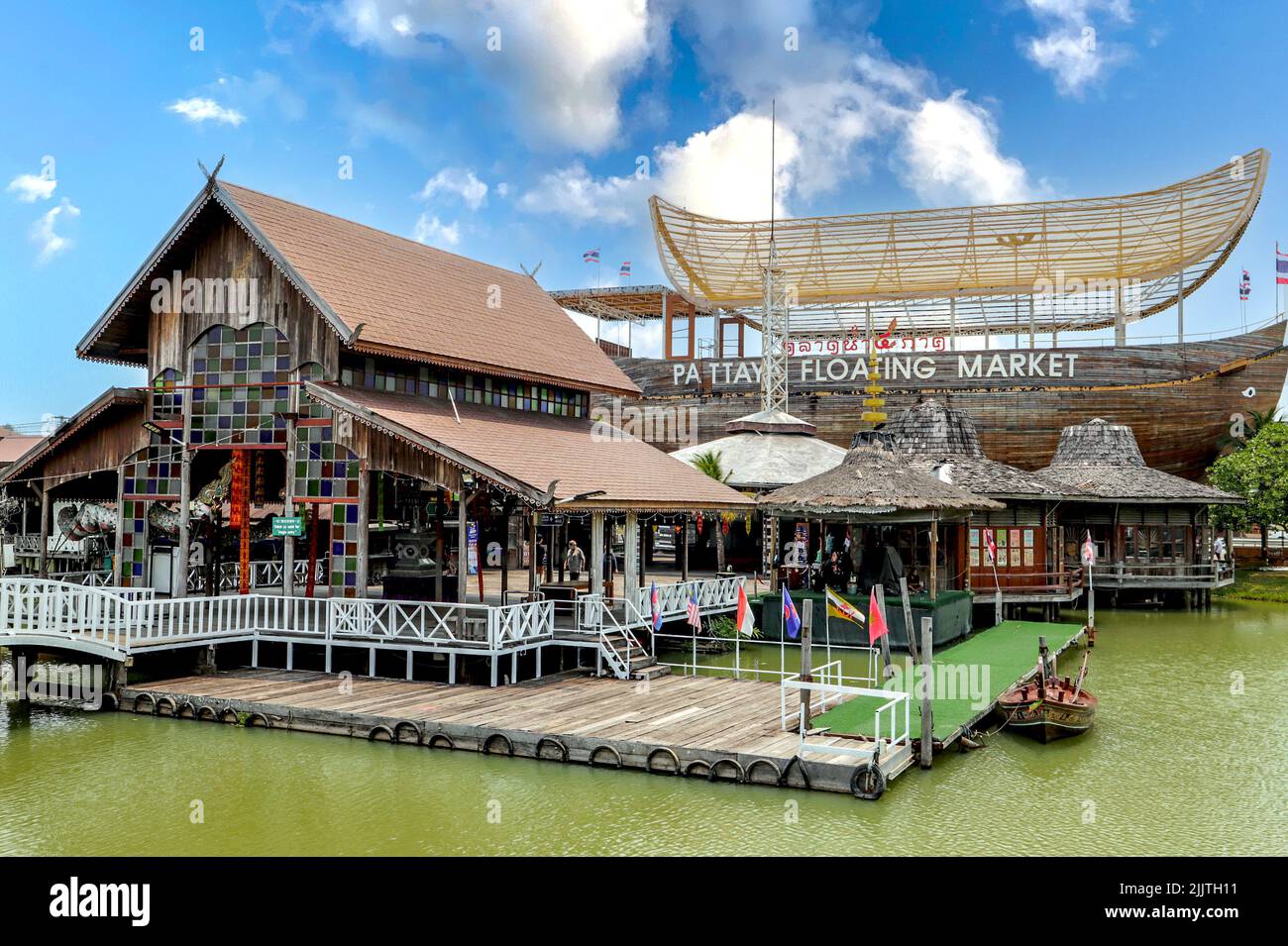 The Pattaya Floating Market in Thailand Stock Photo - Alamy