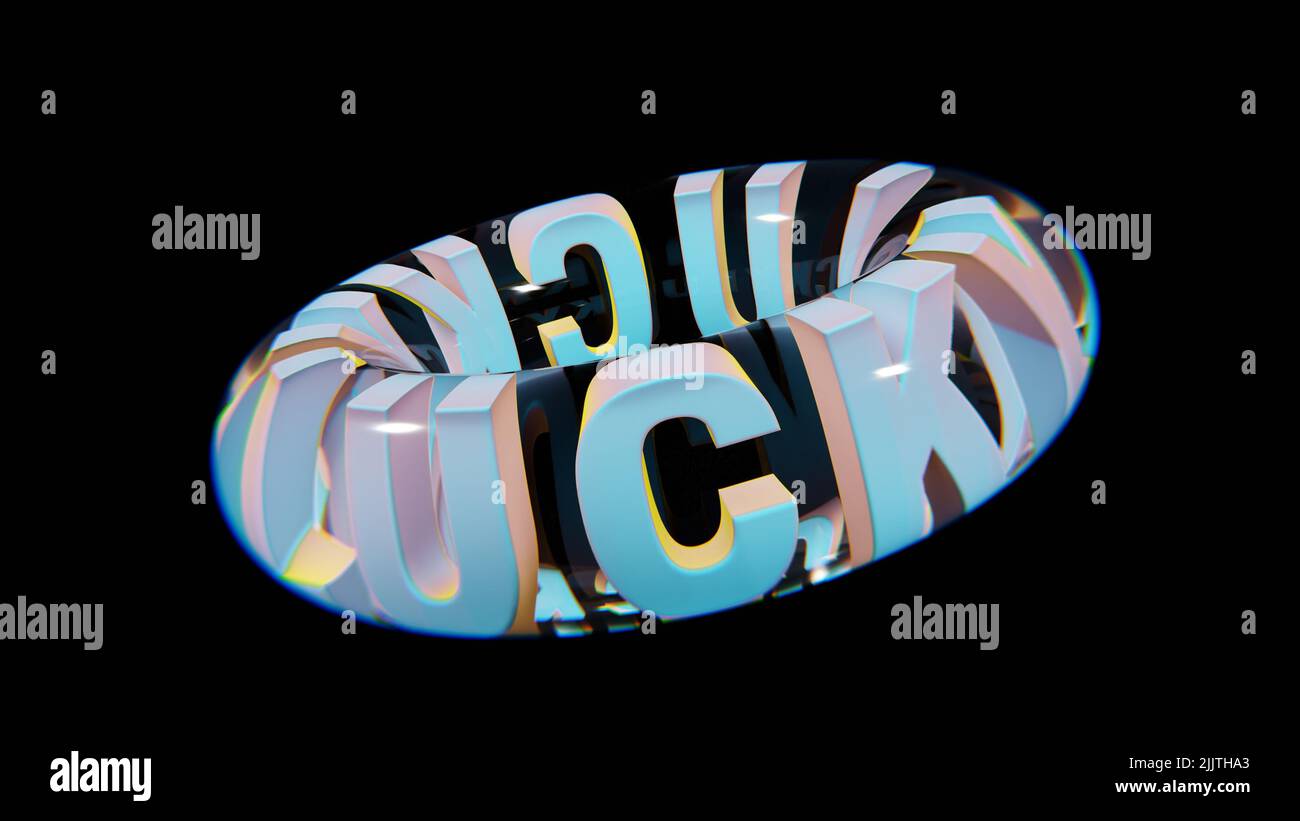 Luck 3d text effect hi-res stock photography and images - Alamy