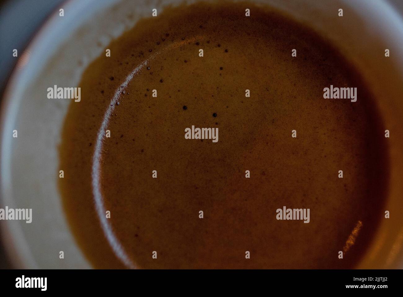A top view of an aromatic coffee Stock Photo - Alamy