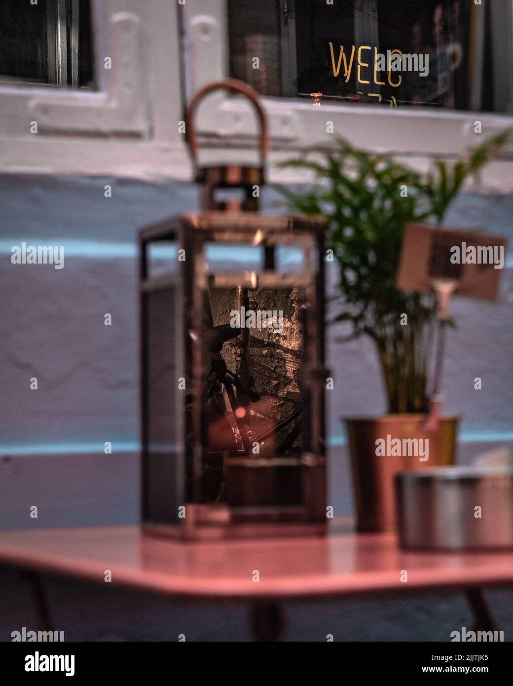 Vertical shot restaurant table hi-res stock photography and images - Alamy
