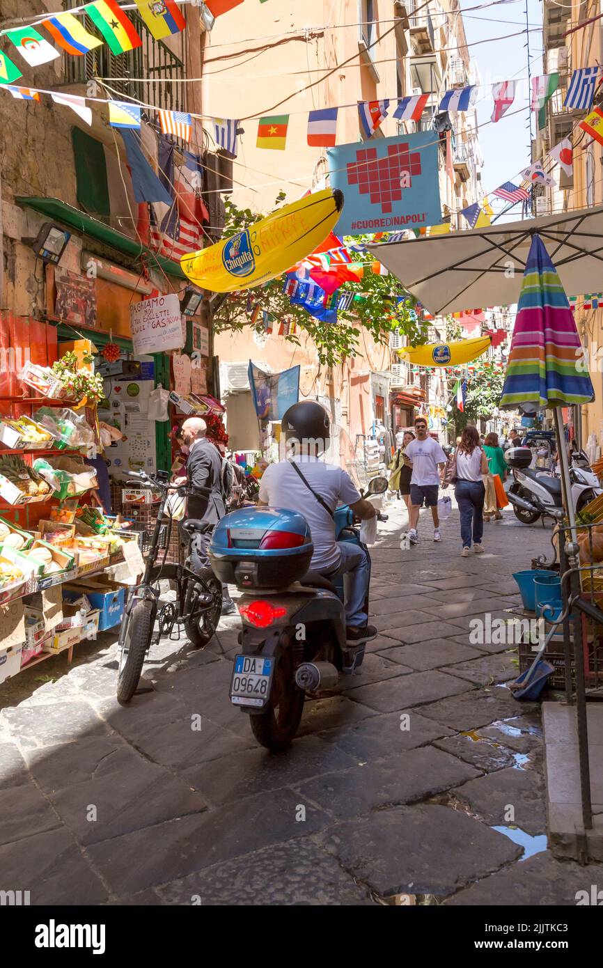 The Spanish Quarter, Naples, Italy Stock Photo - Alamy