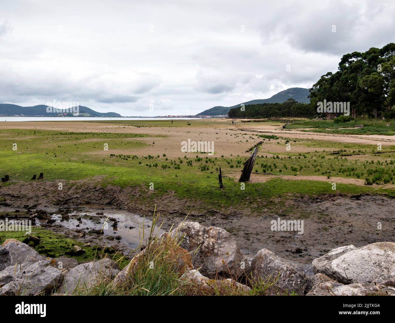 ason river estuary in laredo a very cloudy day Stock Photo - Alamy