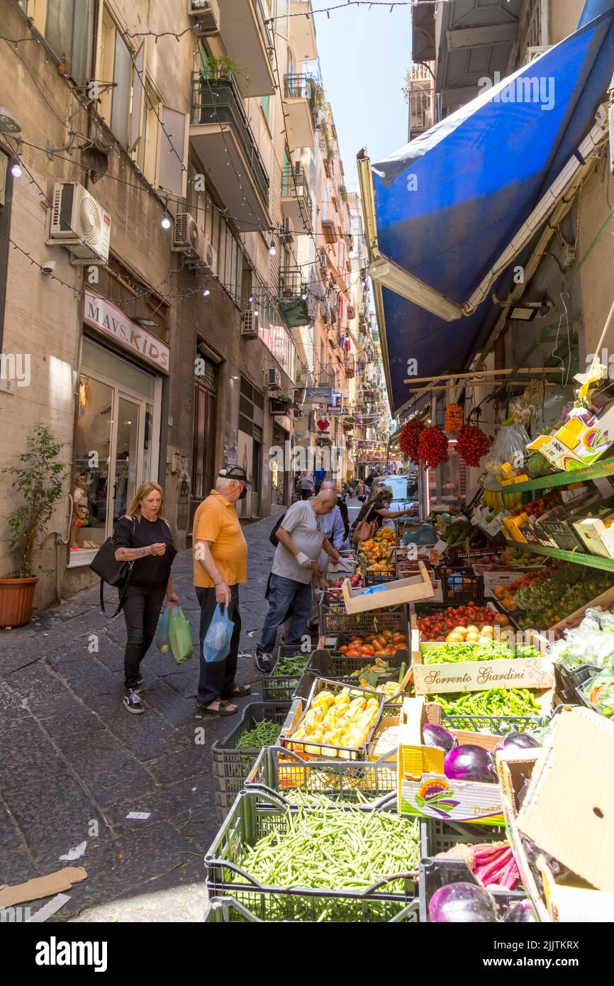 The Spanish Quarter, Naples, Italy Stock Photo - Alamy