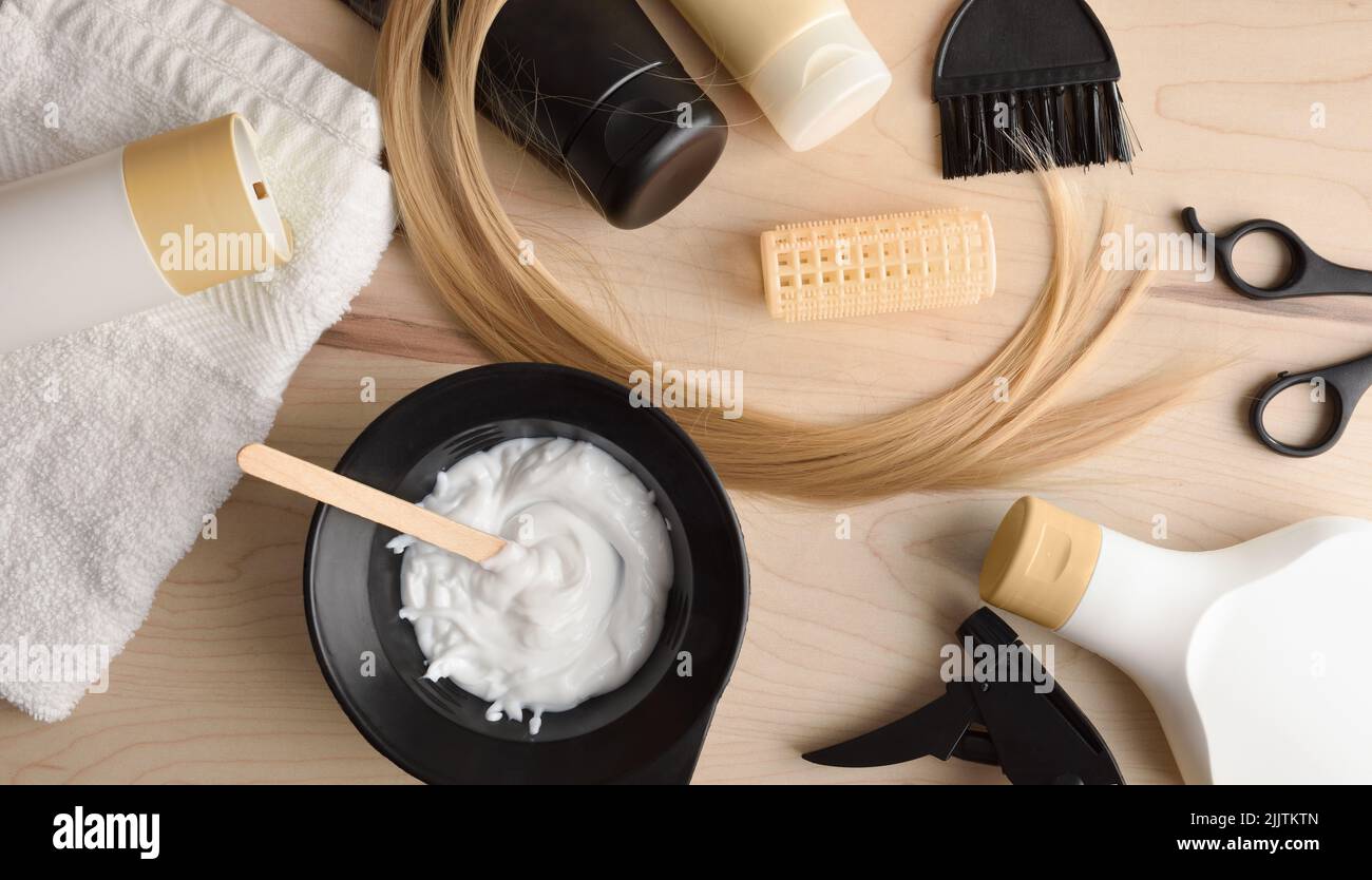 Hair salon products hi-res stock photography and images - Alamy
