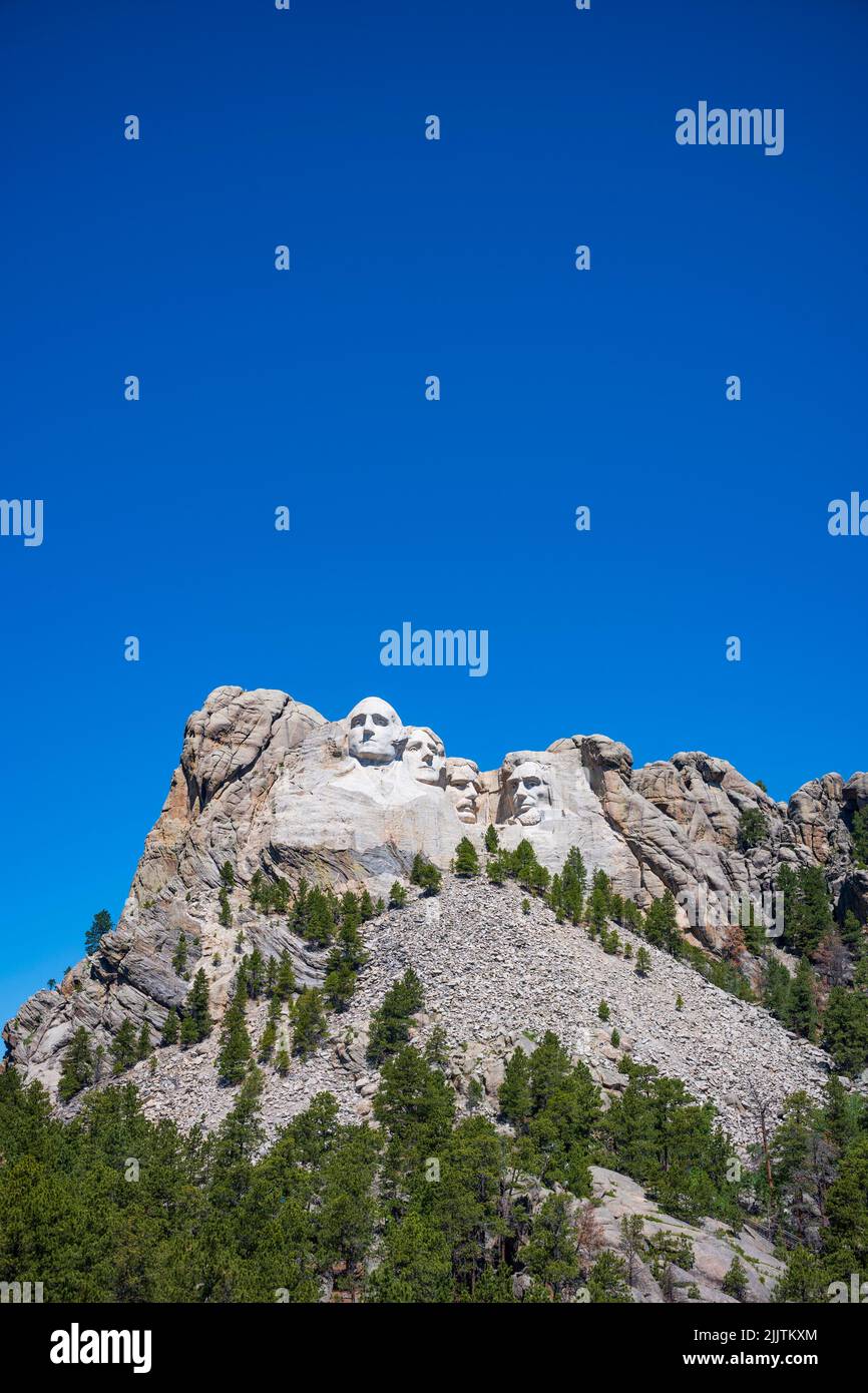 Mount Rushmore National Memorial depicts the U.S. presidents George ...