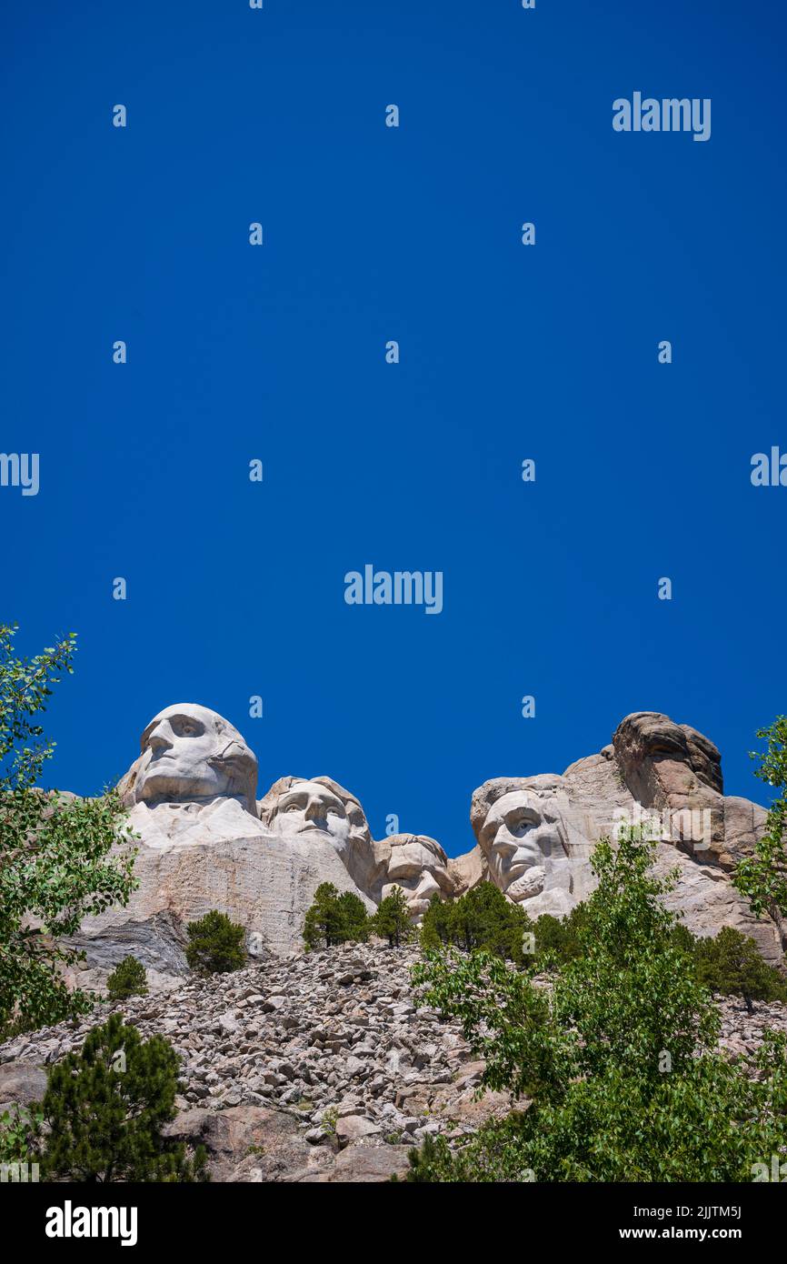 Mount Rushmore National Memorial depicts the U.S. presidents George ...