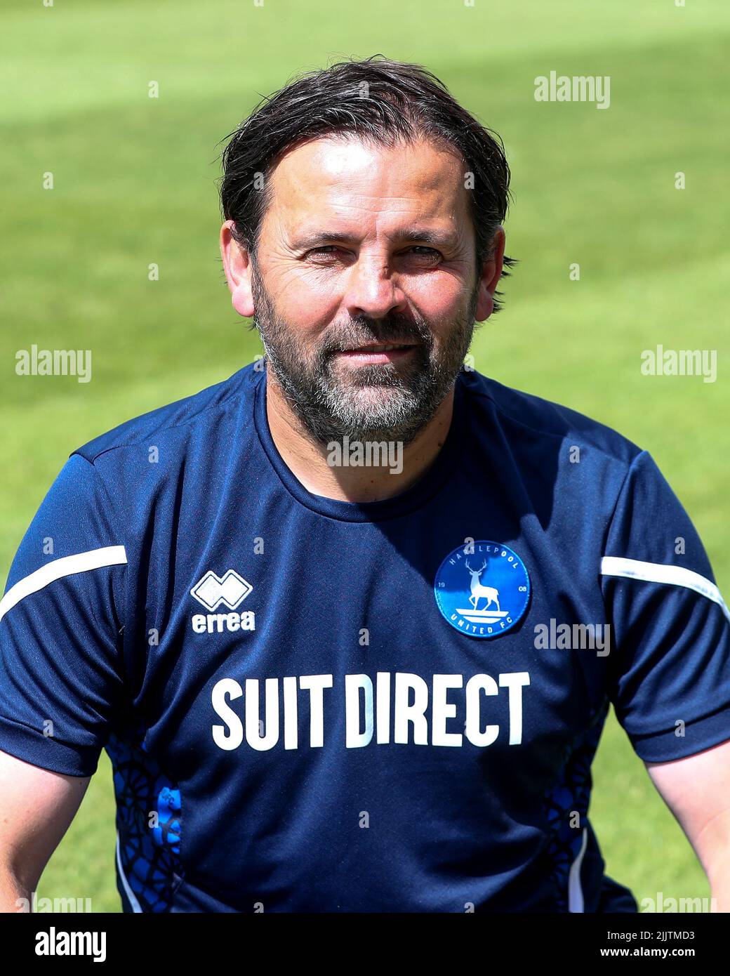 Hartlepool United manager Paul Hartley pictured during the Hartlepool ...