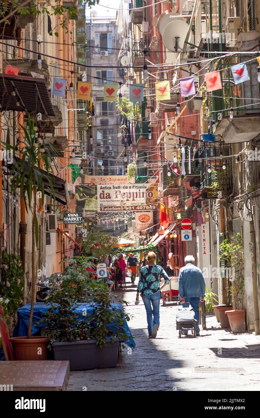The Spanish Quarter, Naples, Italy Stock Photo - Alamy